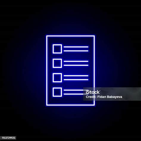 선거 투표 종이 아이콘 네온 스타일 기호와 기호는 웹 로고 모바일 앱 Ui Ux에 사용할 수 있습니다 봉투에 대한 스톡 벡터 아트 및 기타 이미지 Istock