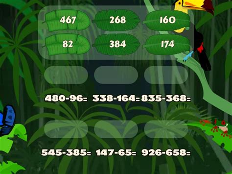 Digit Substraction With Regrouping Match Up