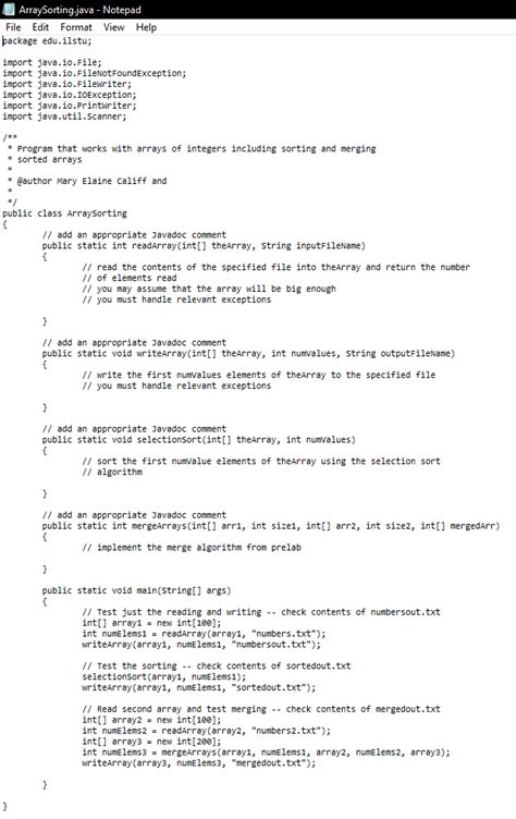 solved lab 14 more with files and arrays the following