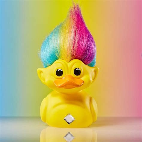 Official Trolls Rainbow Troll Yellow With Rainbow Hair Tubbz Cosplay Infinity Collectables