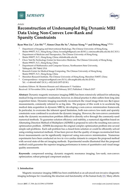 pdf reconstruction of undersampled big dynamic mri data using non