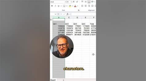 Adjusting Column Width In Microsoft Excel Excel Exceltips Youtube