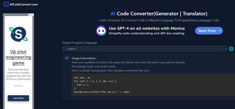 Ai Code Converter Future Ai Toolbox
