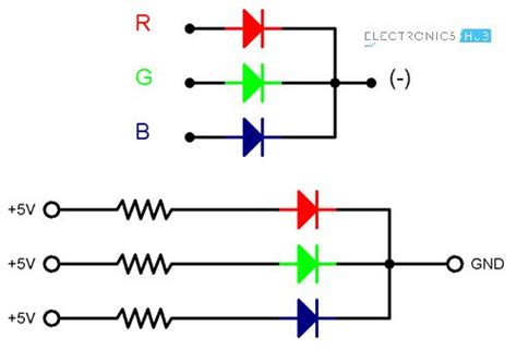 Rgb Led With Arduino Driving An Rgb Led Using Arduino Electronicshub