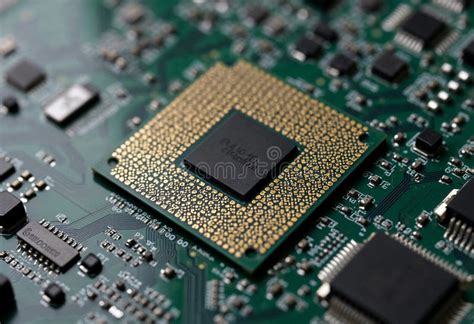 Exploring The Intricate Design Of A Microprocessor On A Circuit Board