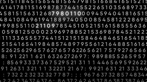 Premium Photo Abstract Digital Connection Moving Numbers Dots And Lines Motion Technology