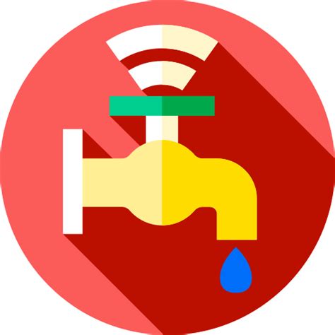 Water System Flat Circular Flat Icon