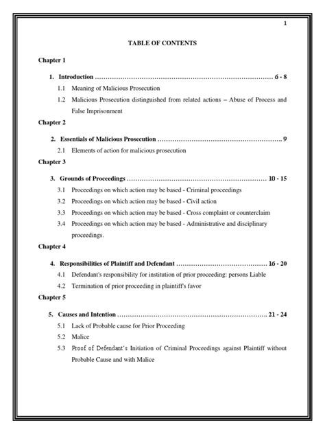 Memo Pdf Malicious Prosecution Prosecutor