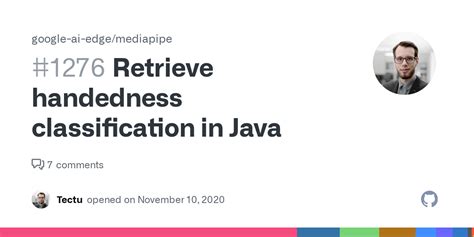 Retrieve Handedness Classification In Java Issue Google Ai Edge Mediapipe Github
