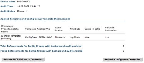 Solved Wcs Audit Mismatch Cisco Community