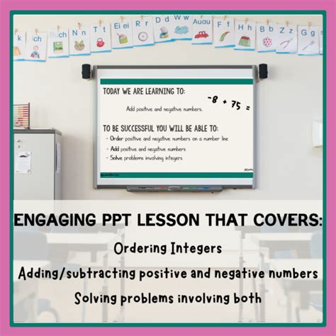 Grade 7 Add And Subtract Integers Powerpoint Lesson Teacher