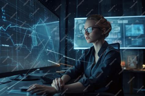 Premium Photo Financial Technology Kpi Dashboard On Virtual Screen Big Data Analytics