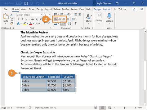 How To Move A Table In Word CustomGuide