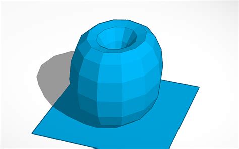 3d Design Flower Pot Tinkercad