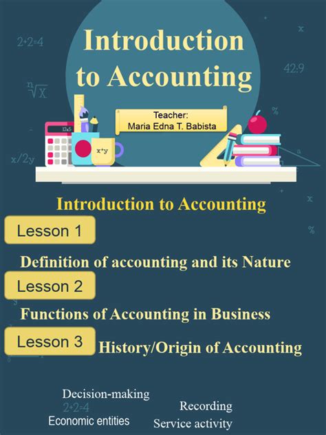 Introduction To Accounting Pdf Accounting Business