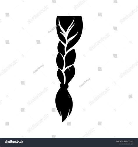 Hair Braided Icon Vector Womens Braid Stock Vector Royalty Free 2521271481 Shutterstock