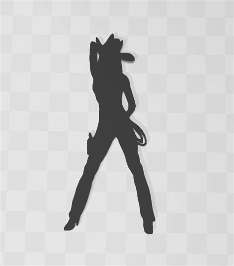 Stl File Cowgirl Silhouette・design To Download And 3d Print・cults