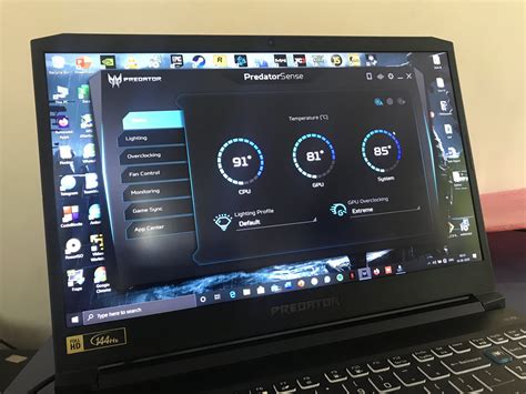 Predator Sense Shows System Temperature 50 Degreec When Idle Laptop Model Ph315 52 Acer