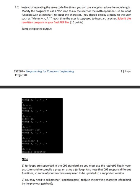Solved CSE Programming For Computer Engineering Project Chegg