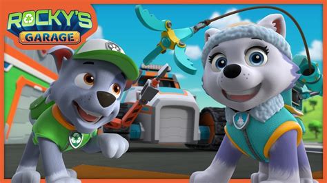 Everests Grappling Hook And More Rockys Garage Paw Patrol