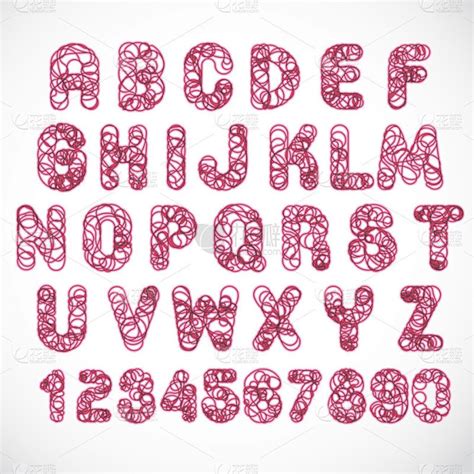 英文字母和数字的圈子 股票图