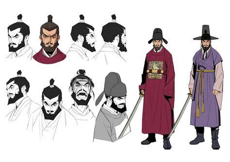 니노10에 있는 J님의 핀 한국 신화 역사적 의상 캐릭터 일러스트