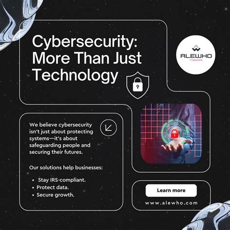 Alewho It Solutions On Linkedin Cybersafety Protectyourfuture Securebusiness Techwithpurpose…