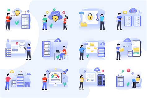 Web Hosting Illustrations On Yellow Images Creative Store 133576