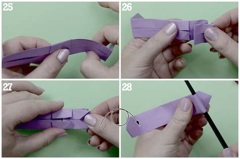 Origami Bow Ribbon Step By Step Instructions Paper Kawaii