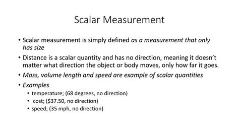 Ppt Vector Scalar And Position Measurement Powerpoint Presentation Free Download Id 2583380