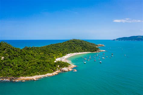 Aerial View Of Campeche Island Beach Florianopolis Santa Catarina