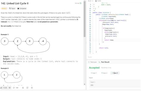 Adarsh Suman On Linkedin Day76 Leetcode142 Leetcode Algorithm Programming