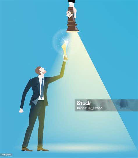 성공적인 사업가 토치 빛 조명입니다 승리 선도 성공 테마 그림입니다 비즈니스 개념 컬렉션입니다 1에 대한 스톡 벡터 아트 및 기타 이미지 Istock