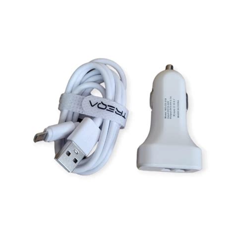 Treqa Cs 219 Dual Port Usb Car Charger With Micro Usb Cable 3 1a Super Electronics