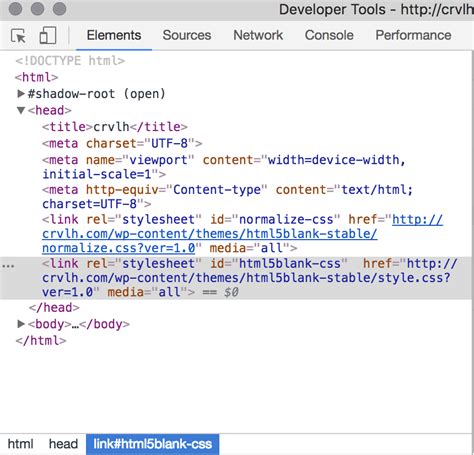 Wordpress Html5 Blank Not Reading Stylecss Stack Overflow