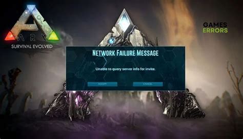 ark unable to query server info for invite tips for fix