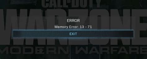 Call Of Duty Warzone Memory Error 13 71 How To Fix Memory Error 13 71 In Warzone