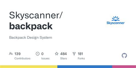 GitHub Skyscanner Backpack Backpack Design System
