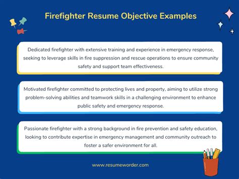 20 Firefighter Resume Objective Samples And Examples Resumeworder
