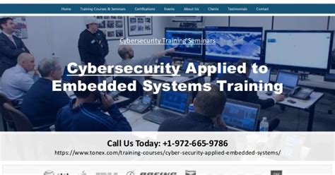 Cybersecurity Applied To Embedded Systems Training 2019