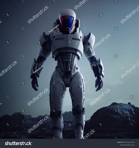 Soldier Futuristic Space Armor Science Fiction Stock Illustration Soldier Futuristic Space Armor Science Fiction Stock Illustration