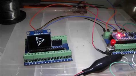 3d Wireframe Tetrahedron 96 Oled Arduino Adafruit Gfx Youtube