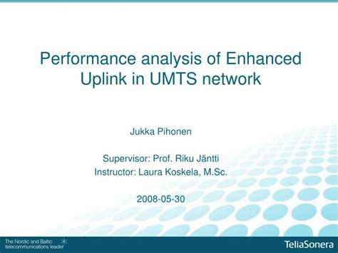 Ppt Performance Analysis Of Enhanced Uplink In Umts Network