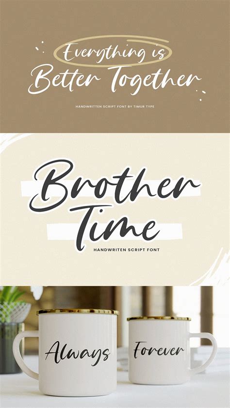 Brother Time Handwritten Script Font