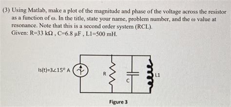 Solved Using Matlab Make A Plot Of The Magnitude And Chegg Com