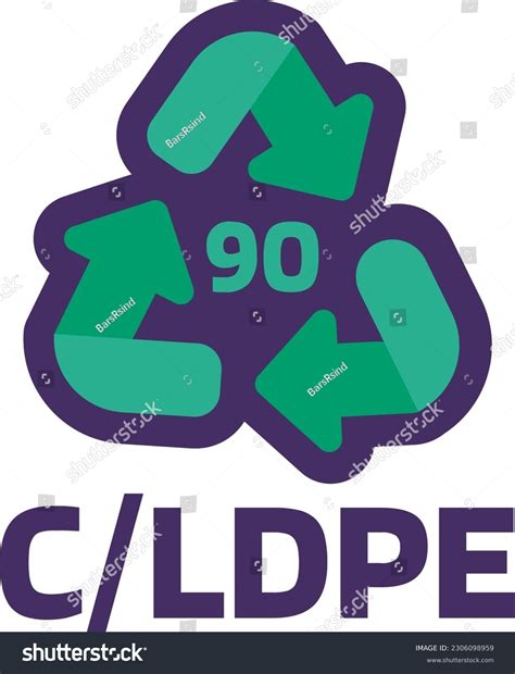 Notice C Ldpe Number 90 Industrial Stock Vector Royalty Free 2306098959 Shutterstock