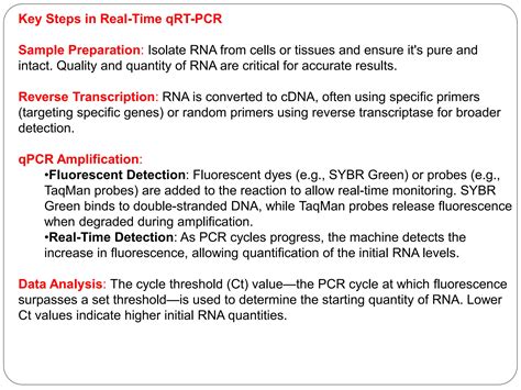 Lecture On Real Time Quantitative Reverse Transcription Pcr Qrt Pcr Pdf