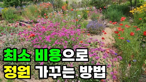 최소한의 비용으로 정원 만드는 방법 육묘장 1년 간의 기록 강원도 정원 Youtube