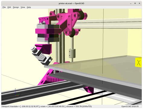 3d Printing Rotating Tilted Nozzle 4th Axis Option Draft Xyz Dims
