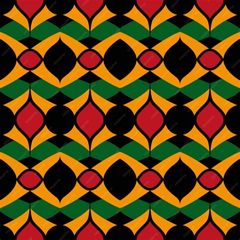 Premium Vector Black History Month Seamless Vector Pattern Repeating